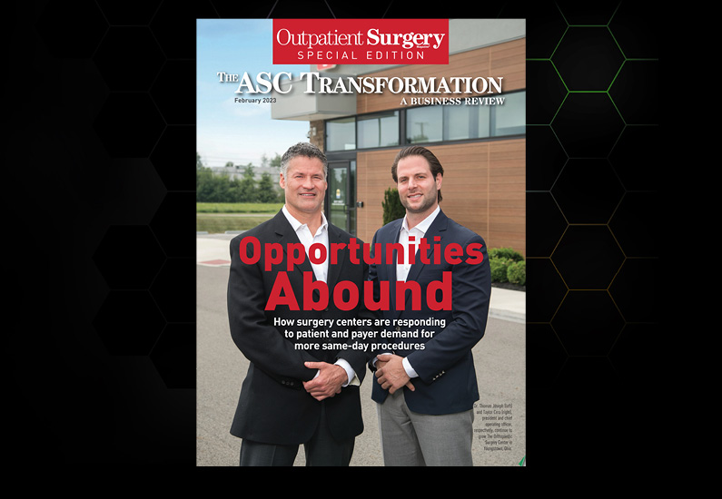 Taylor Cera Featured in a Special Edition of Outpatient Surgery ...